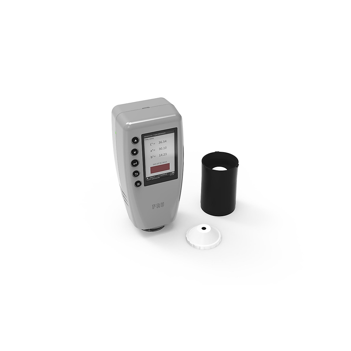 New Digital Portable Colorimeter WR10 Color Reader Color Analyzer, Aperture: 8mm, CIELAB, Wavelength: 400nm-700nm, Accuracy △E<0.05, Color Simulation, with White/Black Calibration Board