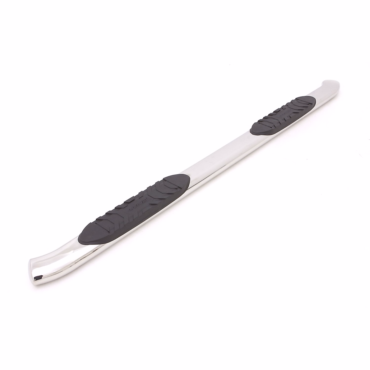 Lund 23795007 Polished Stainless Steel 5" Oval Curved Nerf Bars for 2007-2018 Toyota Tundra CrewMax Cab, Silver, Large