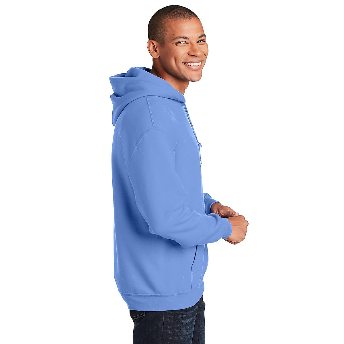 Gildan Men's Heavy Blend Fleece Hooded Sweatshirt G18500 (X-Large, Carolina Blue)