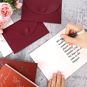 Eaezerav Bridal Shower Games Will You Be My Bridesmaid Cards with Envelopes, 16 Pcs Bride to Be Cards for Wedding Party Proposal (wine red)