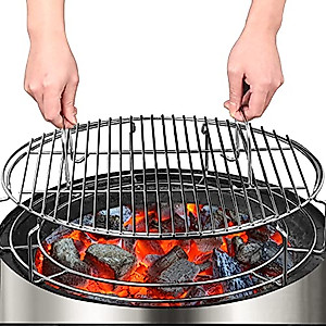 Fire Pit Cooking Grate Accessory for Solo Stove Bonfire 19.5 Inch, Stainless Steel Grill Grate for Bonfire Fireplace Tools