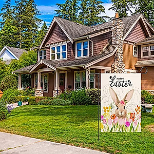 Easter Garden Flag 12×18 Inch Double Sided Holiday Seasonal Spring Farmhouse Home Yard Outdoor Decorations