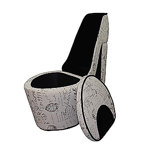 HomeRoots 16" Beige 100% Polyester Side Chair