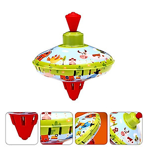 STOBOK Spinning Top Toy, Metal Finger Top, Gyroscope Educational Child Toys, Baby Interactive Games Metal Kids Toys for Kid Toddler Rotating Game Toy