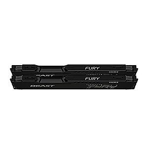 Kingston Fury Desktop PC Memory DDR3 1866MHz 8GB x 2 Kingston Fury Beast CL10 KF318C10BBK2/16