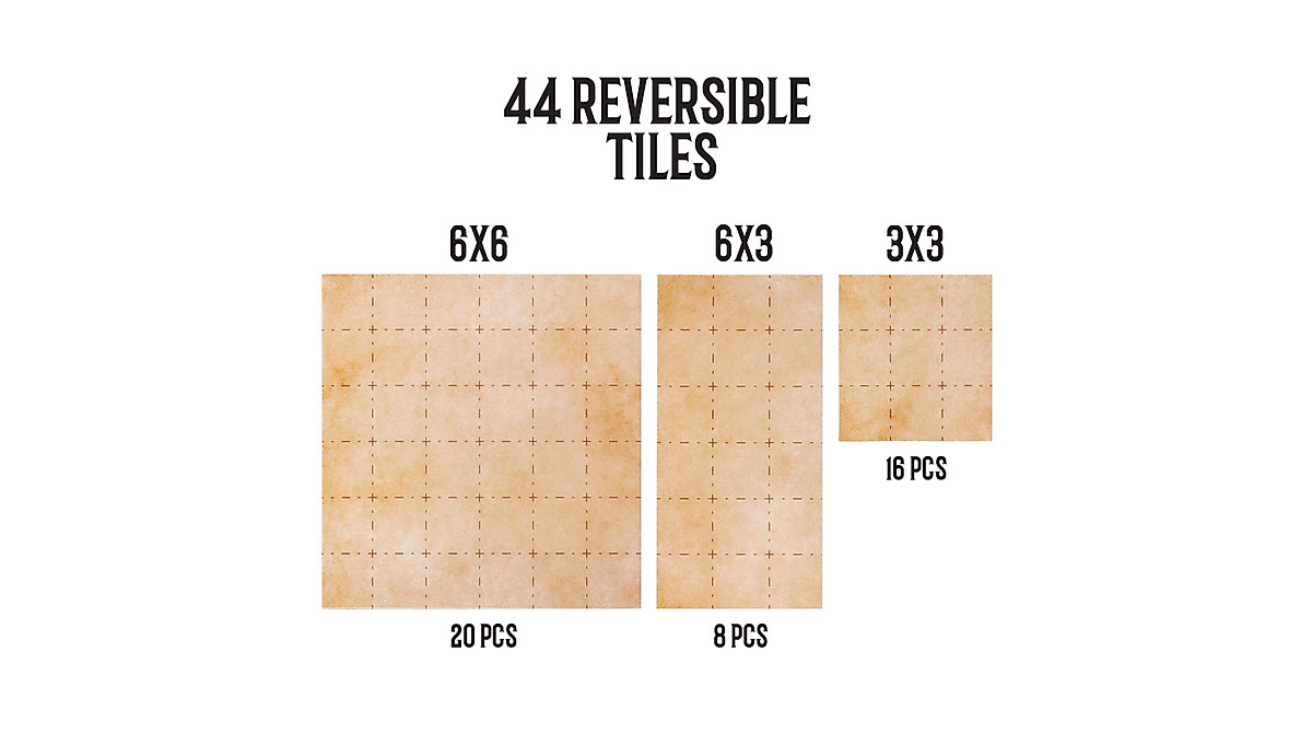 Master's Atlas Grid Tiles for DND & TABLETOP RPG