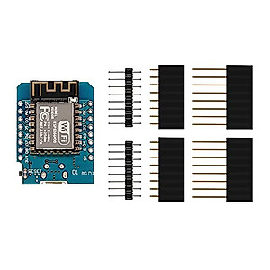 AITRIP D1 Mini WiFi Dev Board,Mini NodeMcu Lua 4M Bytes WLAN WiFi Internet Development Board Base on ESP8266 ESP-12F for Arduino, 100% Compatible with WeMos D1 Mini (Pack of 6)