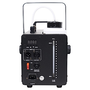 Rockville R1200L LED DMX Fog Machine Fogger+Remote+Gallon of Chauvet Fluid Juice
