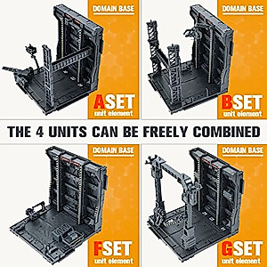 DIY Mechanical Chain Action Base Machine Nest kits for MG 1/100 Gundam Model W/Decals Set of 4