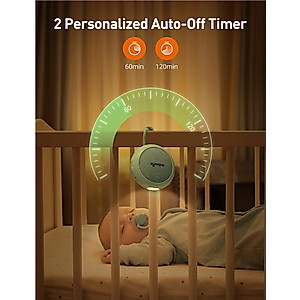 Portable Sound Machine,Sympa White Noise Machine for Baby,Sleep Sound Machine with Night Light,10 Natural Soothing Sounds,16H Playtime,Auto-Off Timers for Relaxing Sleep Aid for Baby Adult