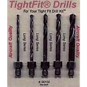 Drill Bits Short Length Threaded Shank, Long Series Drill Bit Set 2 Tight Fit Tools 00132