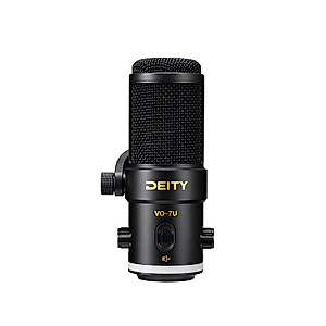 Deity VO-7U Boom Arm Kit USB Dynamic Podcast Microphone with RGB Lights for Game Podcast Stream YouTube (Black)