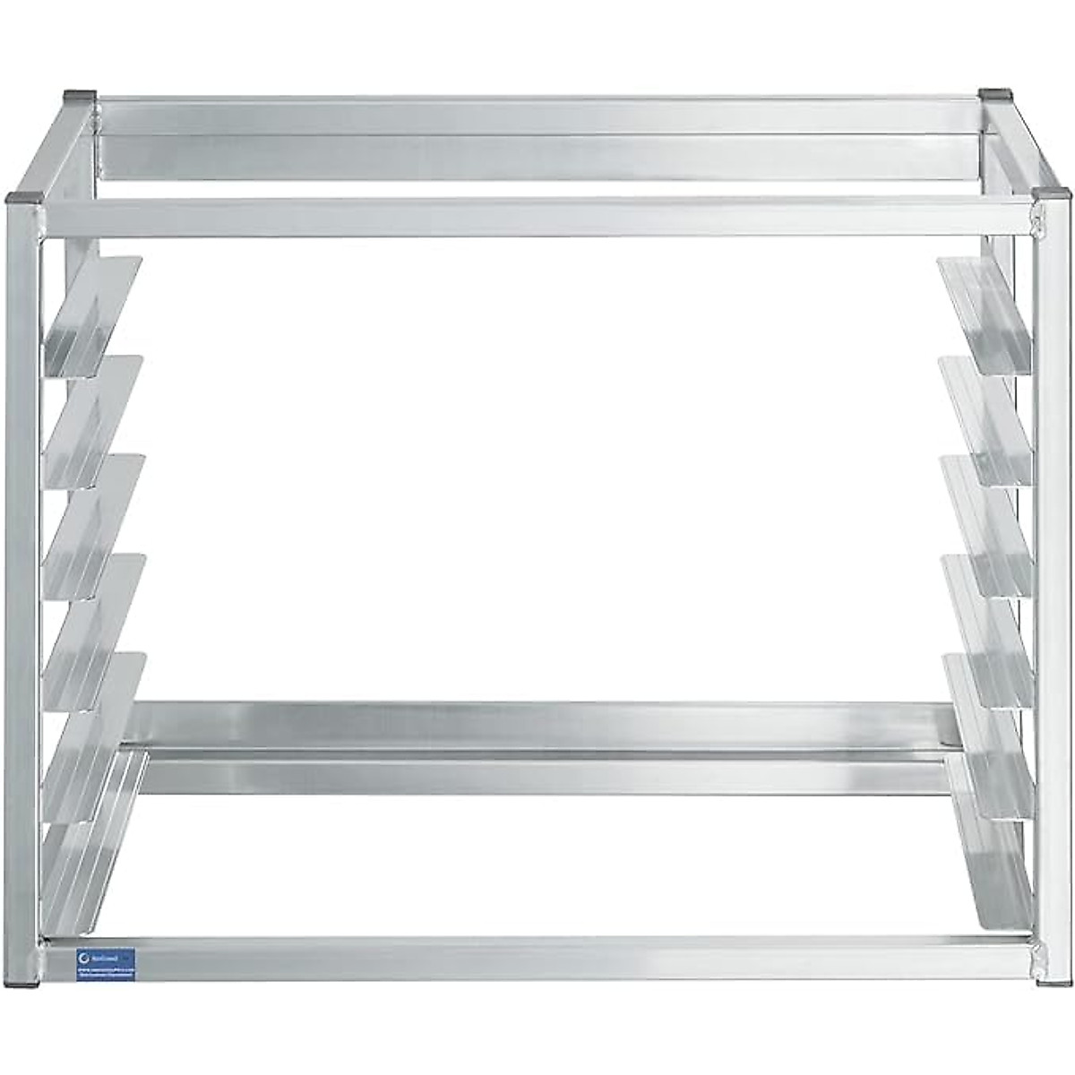Express KitchQuip 28" x 18" x 21" Aluminum Wall Mounted Sheet/Bun Pan Rack | Fits 6 Full-Size Sheet Pans | Commercial-Grade Perfect for Bakeries, Restaurants, and Catering Kitchens | NSF Certified |