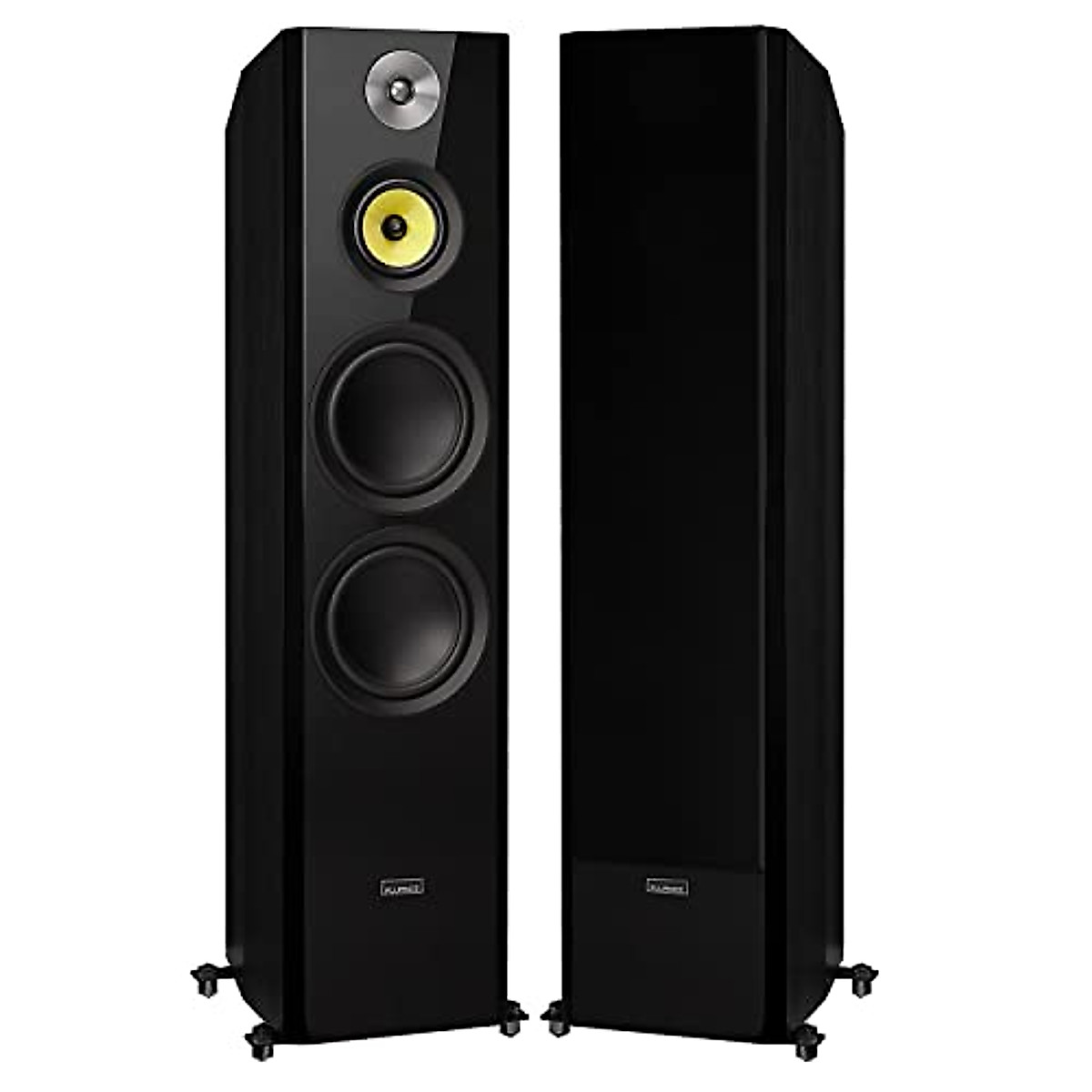 Fluance Signature HiFi Surround Sound Home Theater 7.1 Channel Speaker System including 3-Way Floorstanding Towers, Center Channel, Surrounds and Rear Surrounds and DB12 Subwoofer - Black Ash (HF71BR)