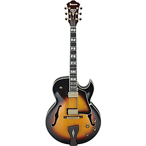 Ibanez George Benson Signature 6-String Electric Guitar with Case (Right-Handed, Vintage Yellow Burst)