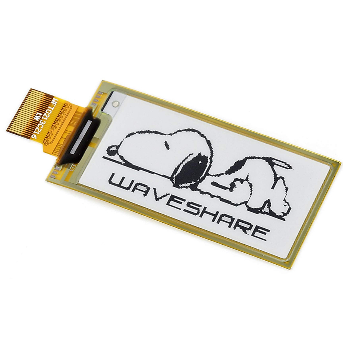 2.13inch Flexible E-Ink Display HAT for Raspberry Pi 4B/3B+/3B/2B/Zero/Zero W/WH and Jetson Nano,212X104 Pixel White Black Two Color Display Section Bendable SPI Interface Support Partial Refresh