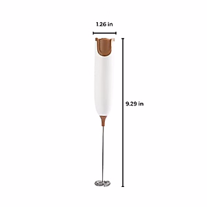 TUCUSA Original Portable Drink Mixer│Milk Frother Handheld │Hand Blender│Electric Whisk for Home & Kitchen │Milkshake Maker│Frother for Coffee, Chocolate, Cappuccino, Latte, Matcha. (CREAM)