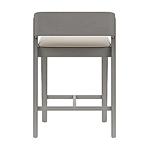 Hillsdale, Dresden Wood Counter Height Stool, Distressed Gray