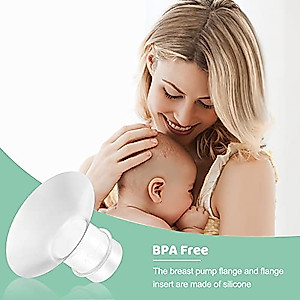 TSRETE Flange Insert 19mm Compatible with S9/S10/S12 Parts, Hands-Free Breast Pump Shield/Flange Insert, Breast Pump Parts Replace(19mm) - 1 Pack