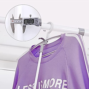 Double Clothing Rack, Adjustable Racks for Hanging Clothes, 2 Tier Clothes Heavy Duty Garment White Closet Freestanding System