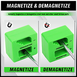 SWANLAKE 11PCS Screwdriver Set, Magnetic 5 Phillips and 5 Flat Head Tips for Fastening and Loosening Seized (11PCS)