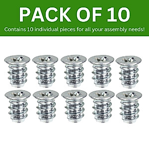 Spare Hardware Parts Drawer Screws (Replacement for IKEA Part #100365) (Pack of 10)