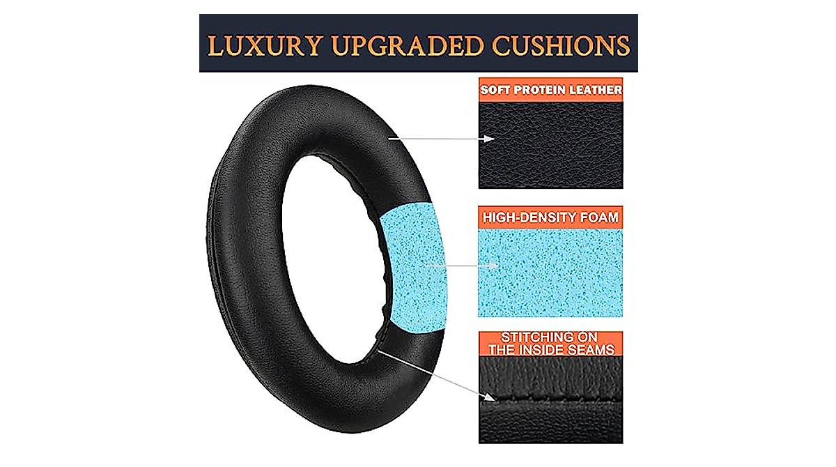 SOULWIT Ear Pads for Bose QC45 & QC SE – Enhance Comfort