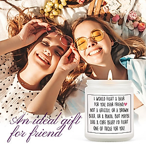 PETALSUN Friend Gifts for Women, Friend Birthday Gifts for Women Friendship - Handmade Lavender Natural Soy Wax Candle (7oz)- Christmas Gifts for Friends, Friendship Gifts for Women Friends