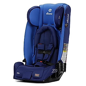 Diono Radian 3RX 3-in-1 Rear and Forward Facing Convertible Car Seat, Adjustable Head Support & Infant Insert, 10 Years 1 Car Seat Ultimate Safety and Protection, Slim Fit 3 Across, Blue Sky