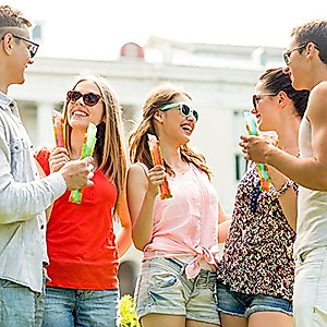 200 Pack Popsicle Bags, Lemon Pattern Ice Pop Bags, 11x2'' Freeze Pop Bags for Kids Adults, Popsicle Molds Bags with Silicone Funnel for DIY Yogurt Tubes, Fruit Smoothies and Summer Ice Party Favors