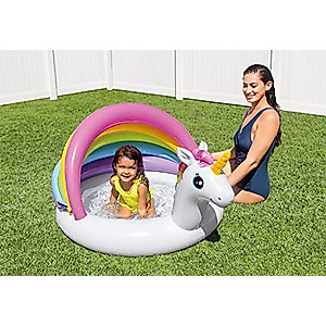 Intex Unicorn Baby Pool, 50in x 40in x 27in, for Ages 1-3