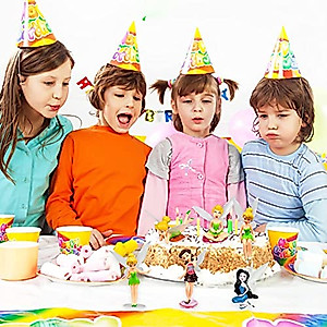 fannuoyi 6X Fairy Miniature Figurine Garden Ornament Plant Pot Craft Dollhouse Cake Decoration Supplies, Cake Topper, Party Cake Decoration Decoration