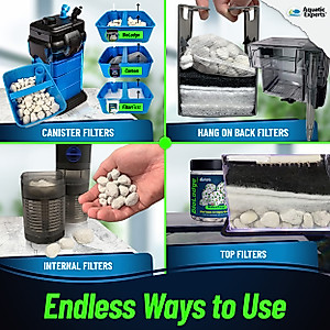 Aquatic Experts BioLodge Aquarium Bio Media - Bio Media for Aquarium Filter, Aquarium Filter Media, Ideal Canister Filter Bio Media, 500ML