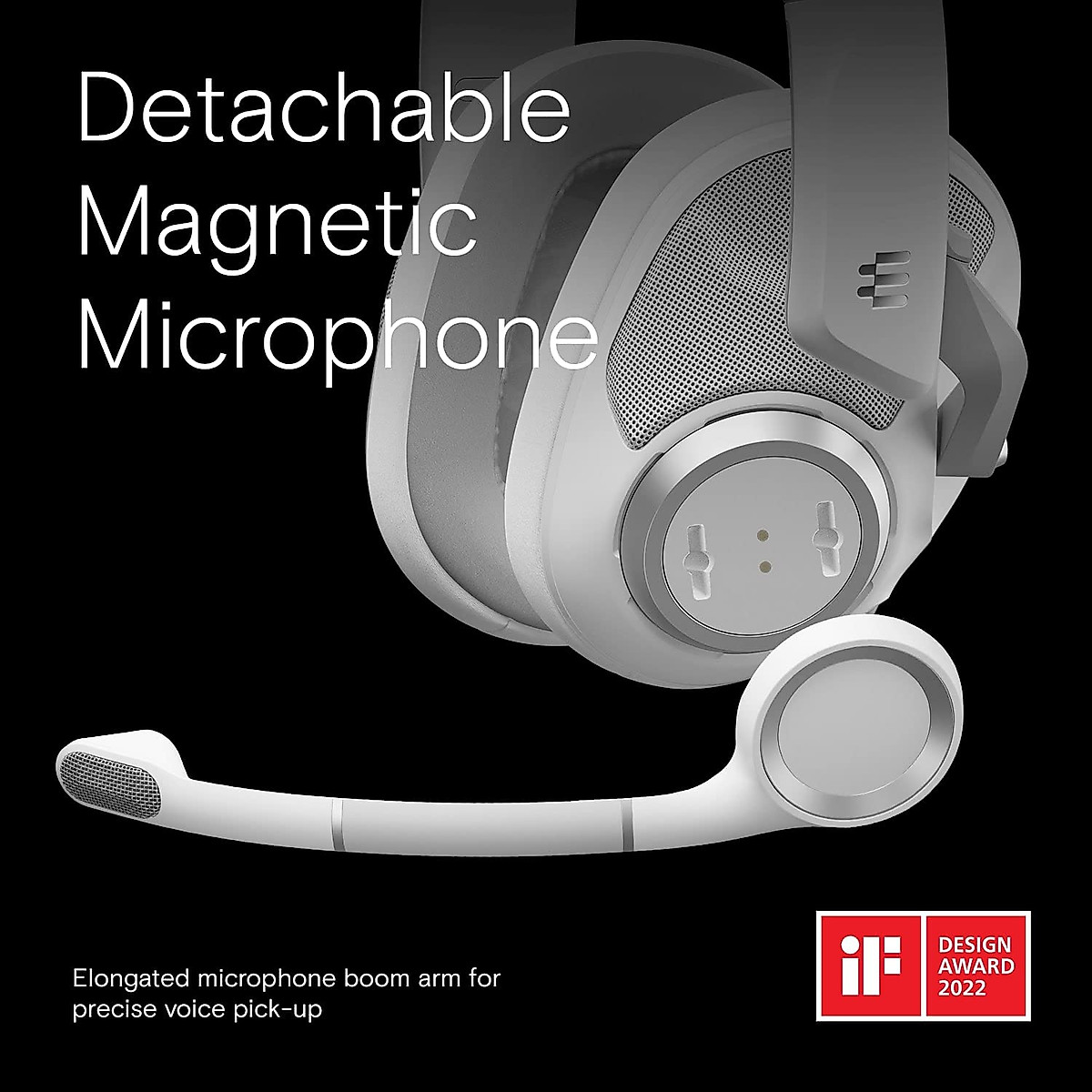 EPOS H6Pro - Open Acoustic Gaming Headset with Mic - Lightweight Headband - Comfortable & Durable Design - Xbox Headset - PS4 Headset - PS5 Headset - PC/Windows Headset - Gaming Accessories (White)