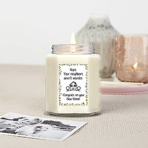 House Warming Gifts New Home - Best, Funny Housewarming Presents For New Home, First Home, New Apartment, Housewarming Decoration Party - Unique New House Gift Ideas, Moving Gifts -Lavender Candle 8Oz