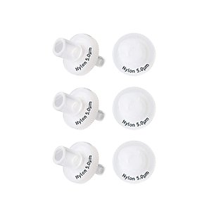 Syringe Filters 13mm Diameter 5.0μm Pore Size with Hydrophilic Nylon Membrane for Laboratory Filtration by Allpure Biotechnology [Pack of 100] (Nylon, 5.0 μm)