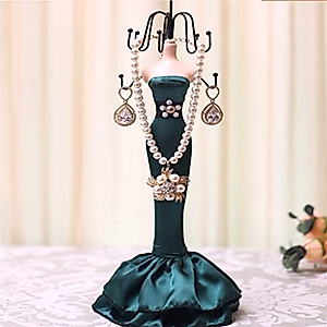 LDCHNH Jewelry Rack Jewelry Rack Earring Rack Jewelry Storage Gift Birthday Gift Girls Green