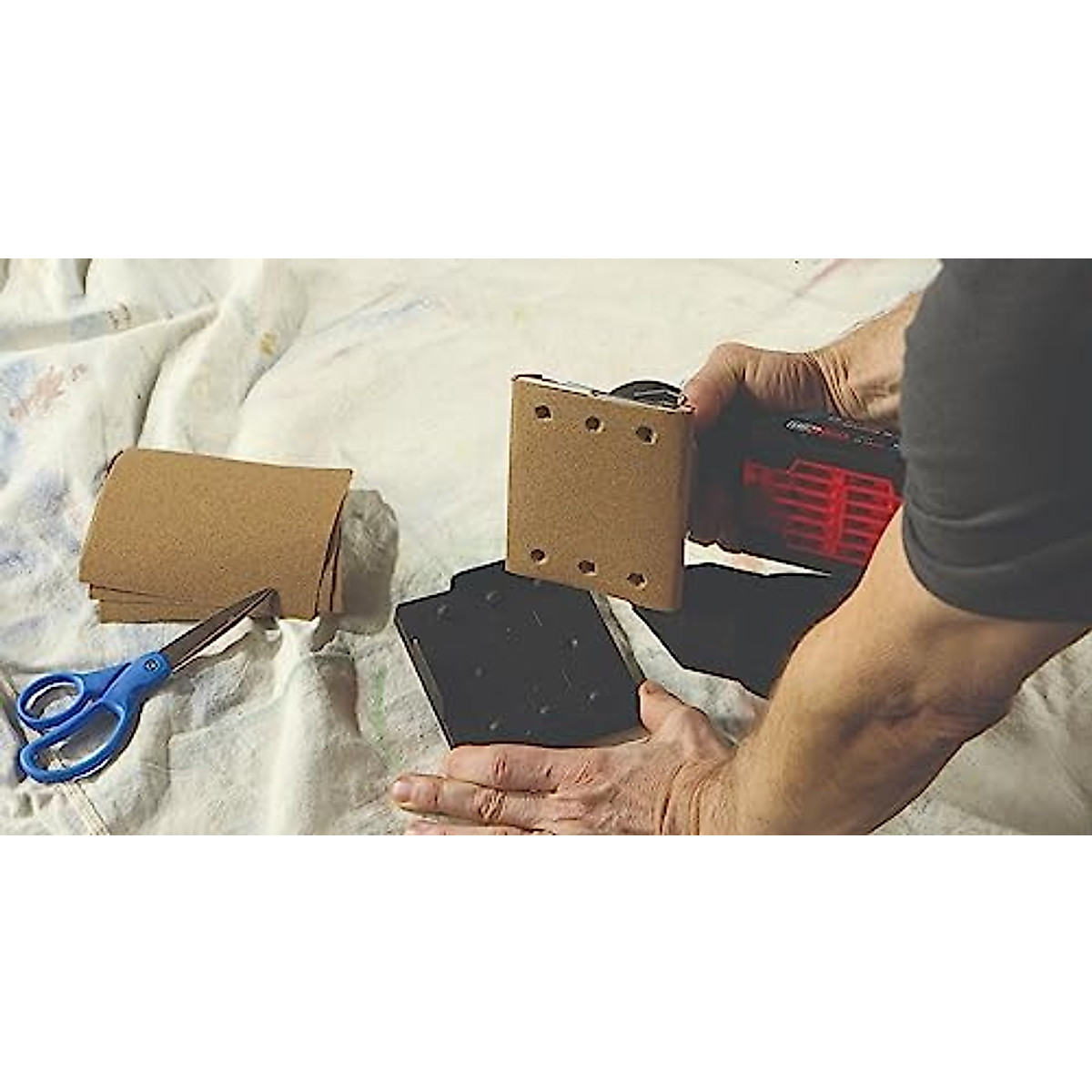 BOSCH GSS18V-40N 18V Brushless Sheet Orbital Finishing Sander with Dust Bag, 1/4 Sheet and 1/3 Sheet (Bare Tool)