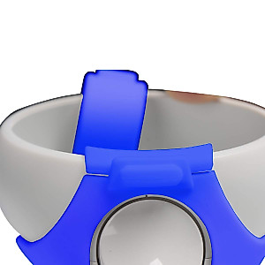 2021 Newest Soft Silicone Controller Skin Grip Cover Protector for Oculus Quest 2 with Paddy Backhand Strap No More Controllers Flying Out - Quest 2 Accessories by X-super Home (Quest 2, Blue)