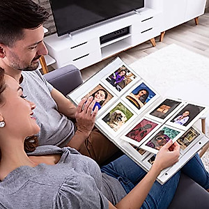 Vienrose Mini Polaroid Photo Album Book 208 Pocket 2x3 Inch Pictures for Fujifilm Instax Mini 7s 8 9 11 25 26 40 50s 90 Evo Z2300 Instant Camera, Polaroid Snap Beige 1 Pack