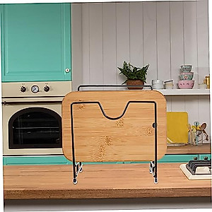 TIDTALEO Chopping Board Rack Kitchen Organizer for Pan Pot Lid Stand Baking Organizer Storage Pot Holders for Kitchen Cutting Board Storage Pan Lid Holder Carbon Steel Storage Box Pot Cover