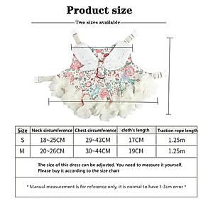 Bunny Harness and Leash,Adjustable Soft Guinea Pig Clothes Pet Rabbit Ferret Harness Costumes for Small Animals Dress