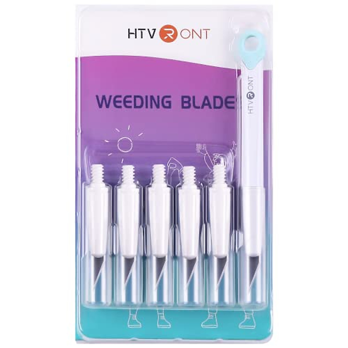 HTVRONT Craft Knife Set - 6 Pack Exacto Knife Set with Safety Cap, Use as Pen Knife, Hobby Knife, Precision Knife, Paper knife, Exacto Knife for Crafting and Art, Easy to Change Blade