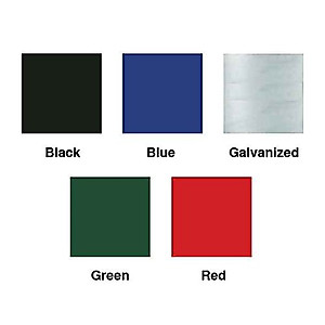 Witt Industries EXP-52BL Steel 48-Gallon Outdoor Waste Receptacle, Round, 23" Diameter x 33" Height, Blue