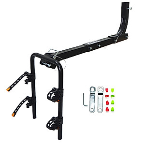 HTTMT- 2 Bike Rack Bicycle Carrier Hitch Mount w/ 2" Receiver for Car Truck SUV Transport [P/N:ET-TOOL045-A-BLACK]