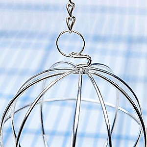 Lbaby Hay Feeder Ball Stainless Rabbits Feeding Grass Ball 3.15inch Hay Dispenser Holder Feeder Hanger Accessories for Small Animals Guinea Pig Bunny