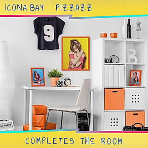 Icona Bay 11x14 Picture Frame, Orange Colored Solid Wood Scandinavian Style Frame for Photo, Pizzazz Collection