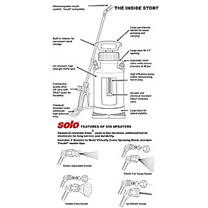 Solo 456 2.25 Gallon Professional Handheld Sprayer with Carrying Strap