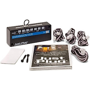 Woodland Scenics Just Plug Lighting System, Light Hub, Expansion Hub, Auxiliary Switch and Power Supply with Make Your Day Tweezers