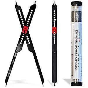 Accurasee Artist 11 Inch Proportional Divider - Upgraded Drawing Supplies & Drafting Tools - Adjustable Caliper & Subject Dividers for Art Drawing Tools